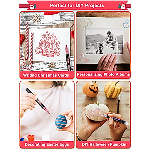 Shimmer Markers Metallic Outline Pens, 12 Glitter Markers for Tween Girls Christmas Gifts Birthday Stuff 4-18, Stocking Stuffers for Kids, Teen Girl Gifts Trendy Stuff, Cool Art Craft Supplies Kit