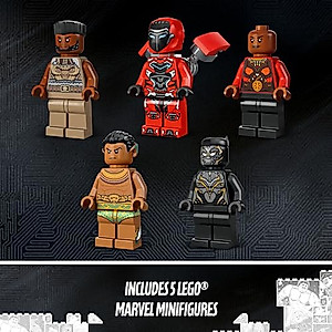 LEGO Marvel Black Panther: War on The Water, 76214 Wakanda Forever Buildable Boat Toy for Kids with 2 Drones, Avengers, Super Hero Underwater Adventures