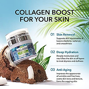 Face Moisturizer Collagen Cream - Anti Aging Night Cream - Made in USA - Neck & Décolleté Cream with Retinol & Hyaluronic Acid - Wrinkle Cream to Clean, Moisturize & Protect Your Skin - 1.7oz