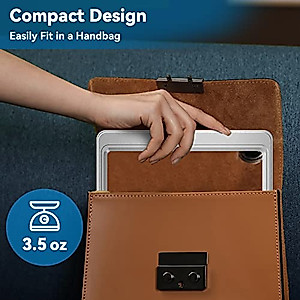 NZQXJXZ 5X Magnifying Glass for Reading, Large and Lightweight Magnifier Provide Full Book Page Viewing Area Perfect Handheld Magnifier for Reading Small Prints and Low Vision Person Silver