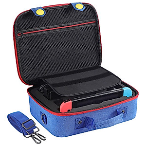 abcGoodefg Carrying Storage Case Compatible With Nintendo Switch, Protective Hard Shell Carry Bag for Nintendo Switch Console and Accessories
