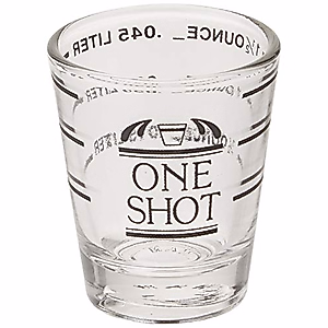 Fox Run Measurment Shot Glass, 2 x 2 x 2.25 inches, Clear, 1 Count (Pack of 1)