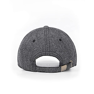 Zylioo Extra Large Woolen Winter Baseball Cap Hat,Fleece Lined Plain Soft-Structured Adjustable Size Dad Cap for Big Heads