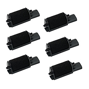 Printerfield IR-40 (6 Pack) Compatible Calculator Printer Ribbon Ink Roller - Black