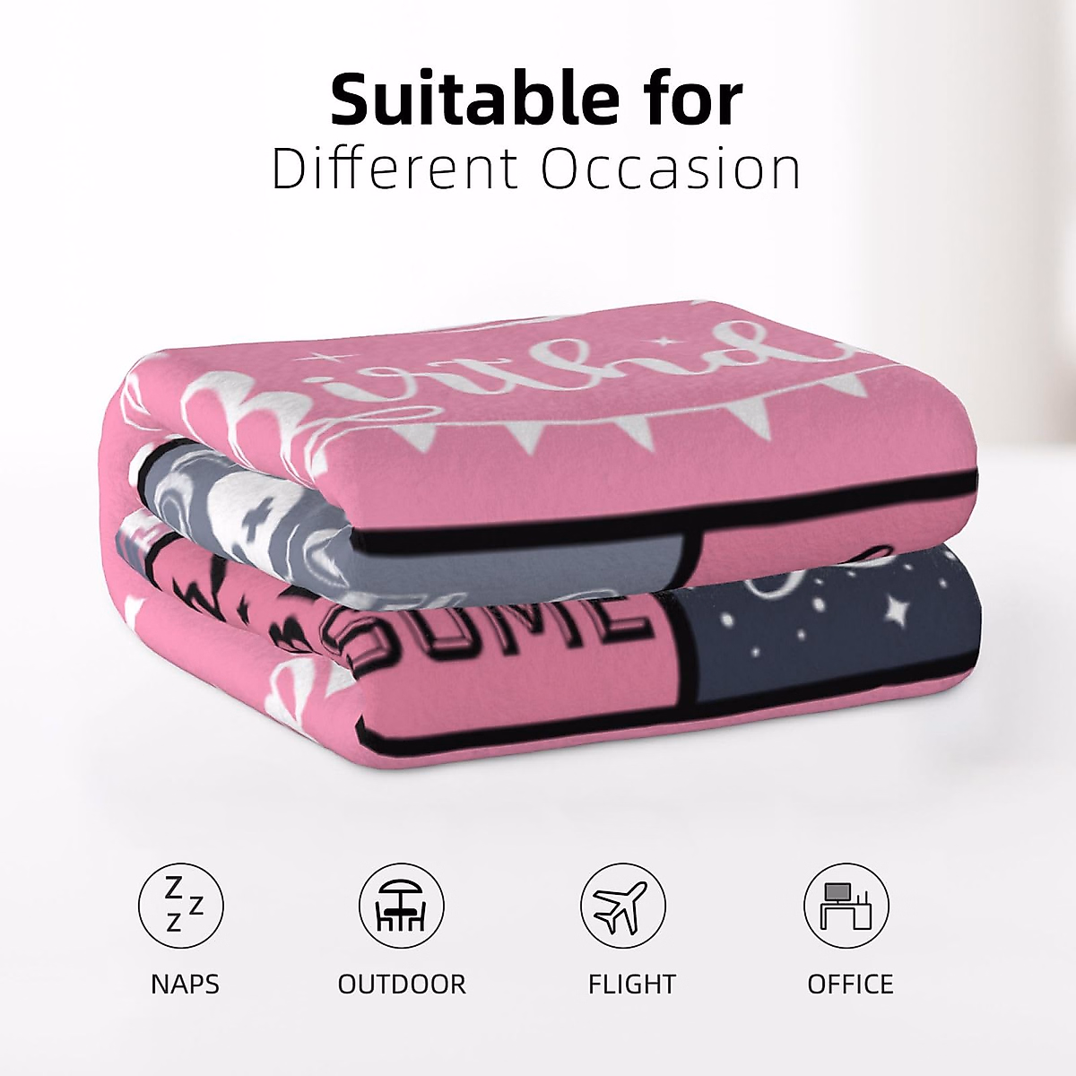 NORGOPRON 8 Year Old Girl Birthday Gift, Birthday Gifts for 8 Year Old Girl, 8th Birthday Gifts for Girl, Birthday Present for 8 Yr Girl, Birthday Gifts for Girls Age 8 Throw Blanket 50"X60"