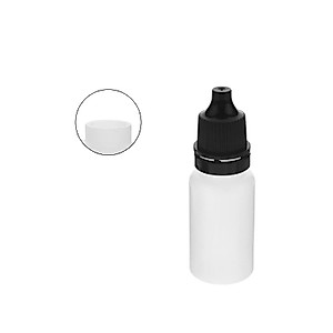 Bettomshin 20Pcs 10ml PE Plastic Dropping Bottles, Thin Mouth Vial of Squeezable Liquid Eye Liquid Dropper, Liquid Sample Seal Storage Bottle with Black Cap
