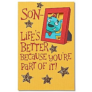 American Greetings Funny Birthday Card for Son (Life's Better)