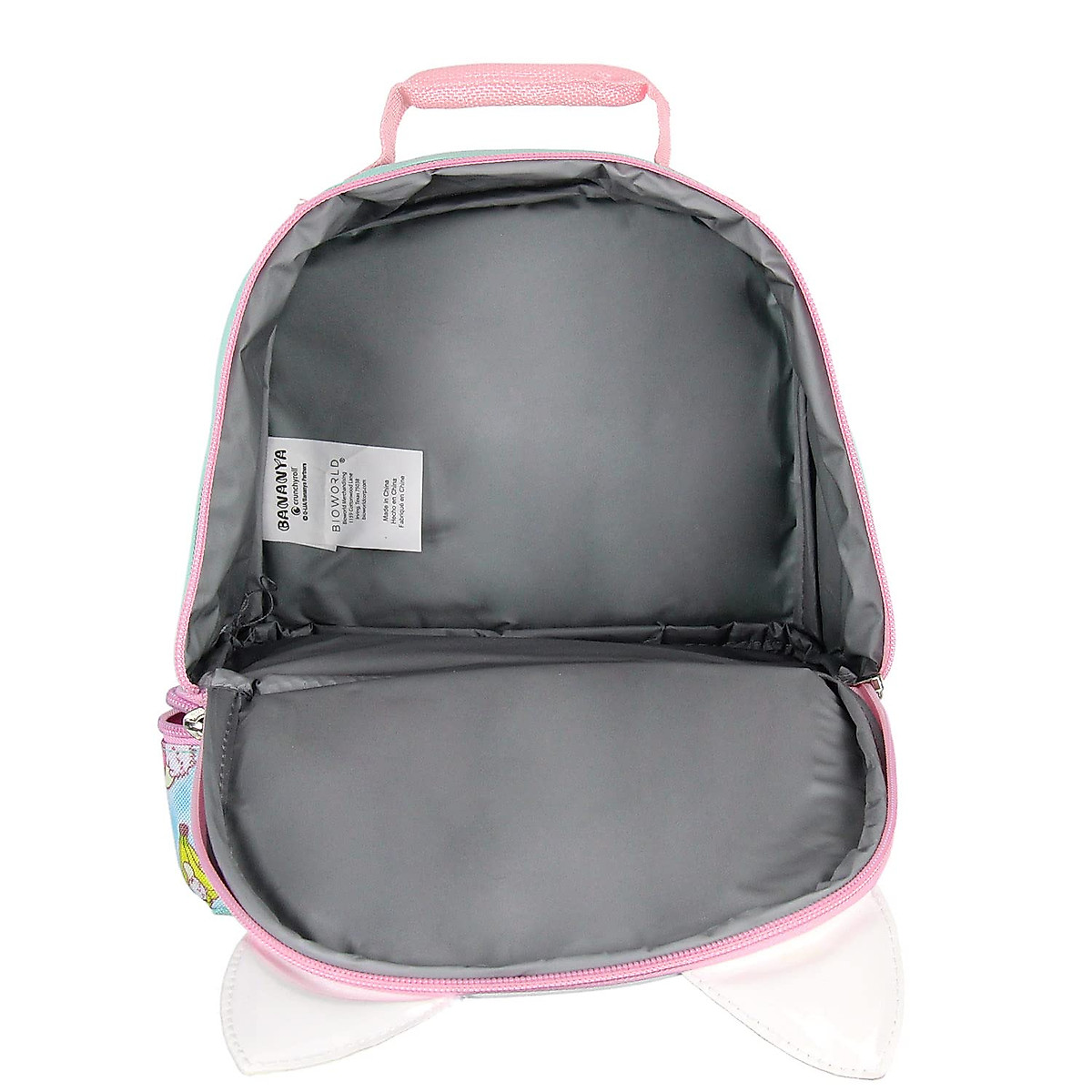 Bananya Lunch Tote 3D Character Dual Compartment Insulated Lunch Box