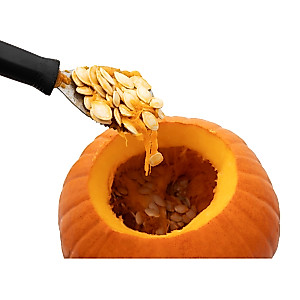 KOLORAE Premium 9PC Pumpkin Carving Kit – 4 Heavy Duty Stainless Steel Carving Tools with 5 Stencils – Easy Grip Handles for Sculpting