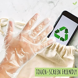 Stuff4Homes Clear Disposable Gloves, Ideal for Cooking, Food Handling and Kitchen Service, Medium Pack of 100