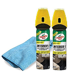 Turtle Wax 50838 OXY Interior 1 Multi-Purpose Cleaner and Stain Remover-18 fl. oz. Double Microfiber Towel, 36. Fluid_Ounces, 2 Pack