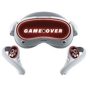 PVC Decal Stickers VR Headsets and Controllers Stickers Skin,Fashion Decal Skin Accessories for PICO 4 (1)