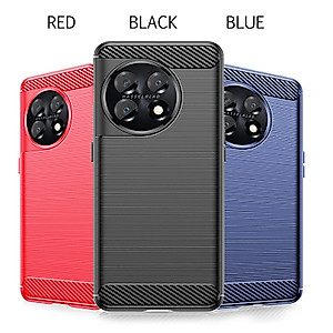 Sucnakp for OnePlus 11 Case OnePlus 11 5G Case with 2* Screen Protector TPU Shock Absorption Technology Raised Bezels Protective for One Plus 11（TPU Black）