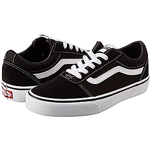 Vans Yt Ward Sneaker, Black ((Suede/Canvas) Black/White Iju), 11 US Unisex Little Kid