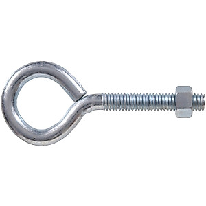 The Hillman Group 512 Eyebolts with Nuts, 5/32 x 1 5/8-Inch, 15-Pack,Zinc