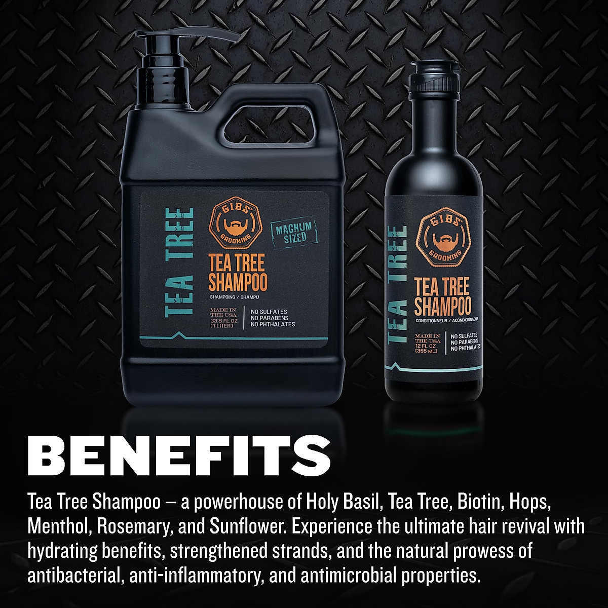 GIBS Grooming Tea Tree Shampoo, 33.8 fl. oz.