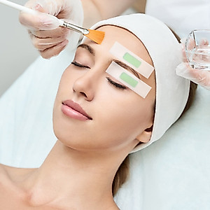 72 Pieces Eyebrows Wax Strips Ready to Use Wax Strips Hair Removal Cold Waxing Strip for Woman Girls Arms, Legs, Underarm Hair, Eyebrow, 36 Double Sided