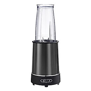 Bella - 14-oz. Rocket Blender - Black Stainless Steel