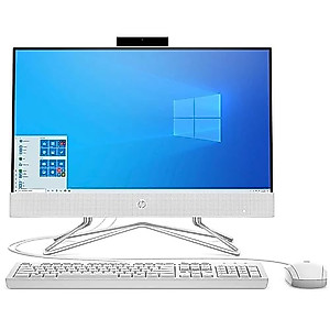 HP 200 G4 21.5" FHD All-in-One Desktop Computer, Intel i3-1215U 6-Core, 16GB RAM, 1TB NVMe SSD, WiFi, Bluetooth, Webcam, HDMI, Windows 11 Pro, White AIO