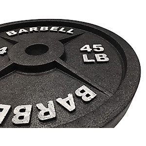 Fake Weights - Fake Not 45lb Weight Plates Styrofoam Olympic Style 45 lb 3 Barbell Pairs (6 plates) - Props for photobooth, props for movies, props for photoshoot, props for 360 photo booth