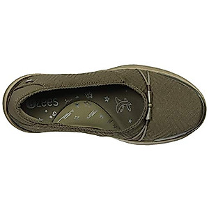 Bzees Women's Electric Shoe, light brown boxed geo print, 9 W US