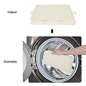 GRANNY SAYS 3-Shelf Hanging Organizer, Foldable Hanging Closet Storage, Hanging Shelves for Wardrobes & RV Closet, Beige, 29 ¾" H X 12" W X 12" D, 1-Pack