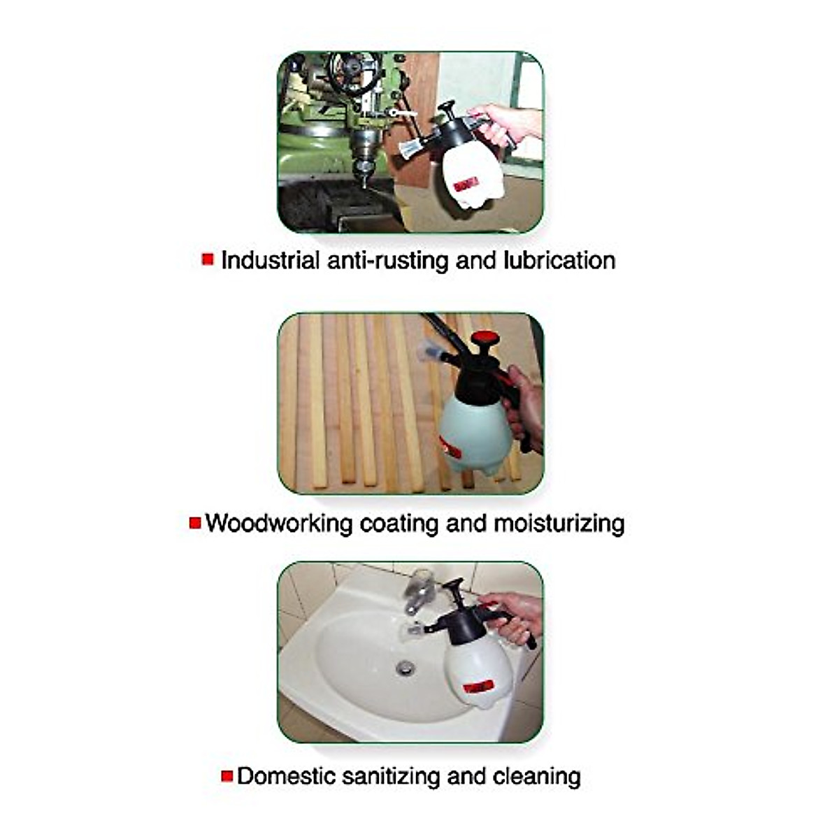 SOLO 418 2 Liter One-Hand Pressure Sprayer, Red and White