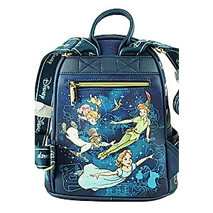 Wondapop Disney Peter Pan 11" Vegan Leather Fashion Mini Backpack