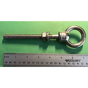 US STAINLESS Stainless Steel 316 (Shape Type 307) M12 Lifting Eye Bolt 12mm x 120mm Marine Grade Pitch of 1.75