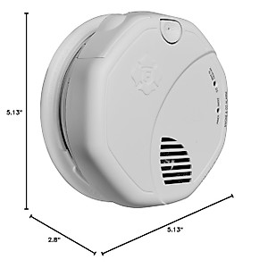 First Alert SCO500B Wireless Interconnected Photoelectric Smoke and Carbon Monoxide Combo Alarm with Voice and Location