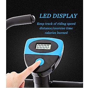 PHASFBJ Home toddler Exercise Bike,kids excercise Bike with LCD Display,kid stationary bikes,Simple and Light Modern Style,Suitable for Home Office Leisure Sports,Blue