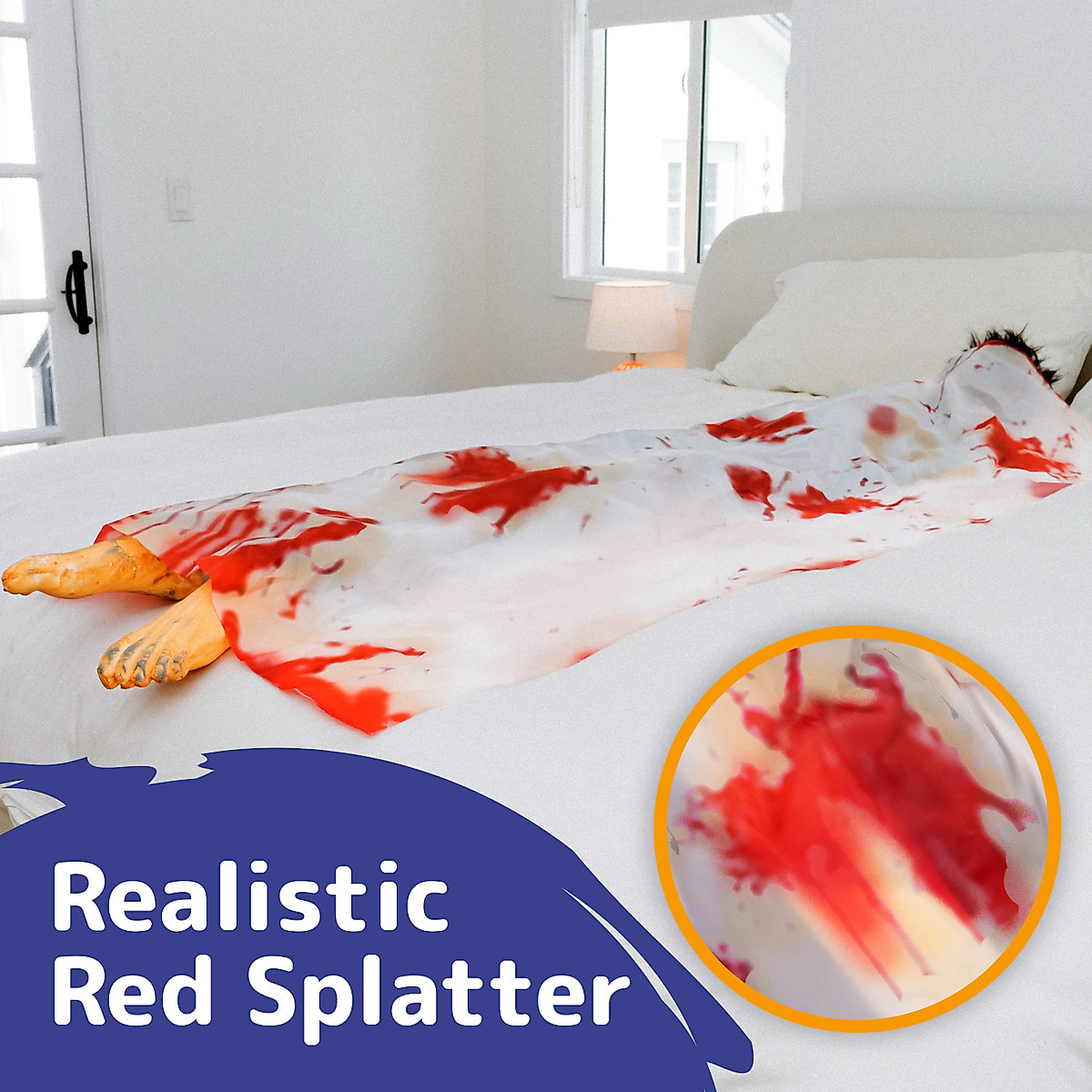 Halloween 5 Ft. Long Back From the Grave Dead Body for Creepiest Haunted House Decor - Halloween Prop Decorations - Cemetery Halloween Decorations and Outdoor Scary Props