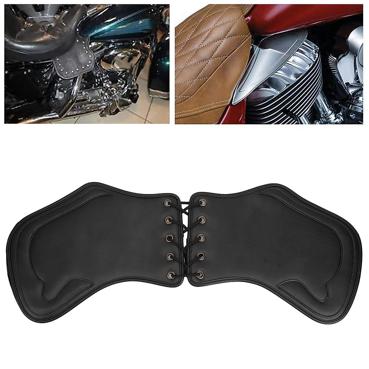 Fockety Engine Heat Shield, 2pcs Heat Shield Deflector, Heat Insulation Motorbike for Motorcycles Decorating