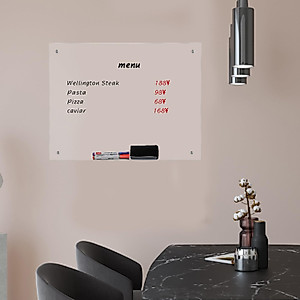 Acrylic Dry Erase Board for Wall,Frameless Design, with Dry Erase Marker and Stand, Eraser, Suitable for Office, School, Restaurant, Home. (11 * 14, Transparent)