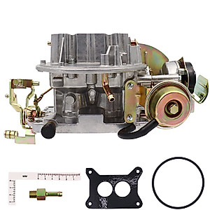 Condgreemee 2 Barrel Carburetor Carb 2100 Carburetor 2150 Carburetor Fits for Ford 289 302 351 Cu Jeep Engine F100 F250 F350 with Electric Choke,Replace Motorcraft/Autolite 2100 2150