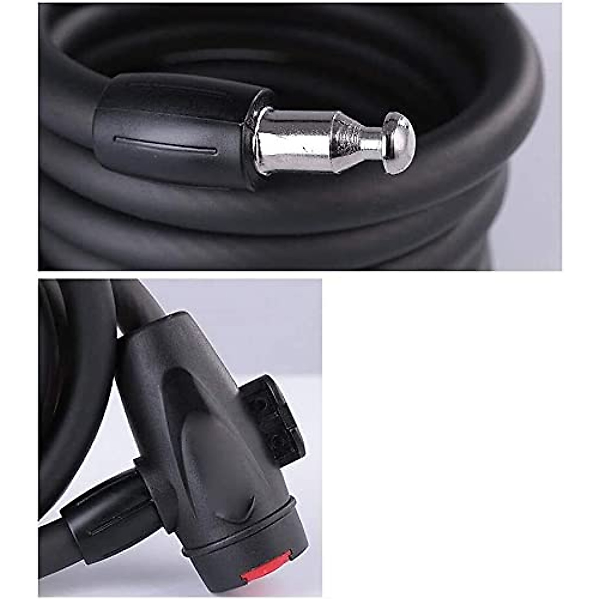 Bicycle Lock, 120/180Cm, with Key Cable Lock, Suitable for Bicycle Tricycle Scooter Lock, Anti-Theft Mountain Bike Lock(Size:180cm)