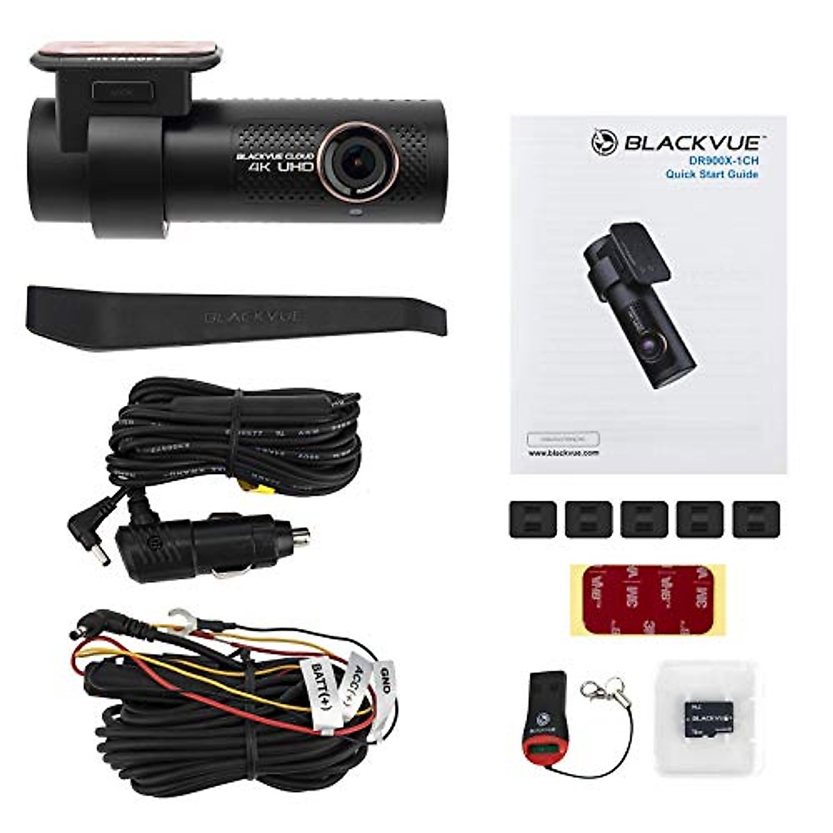 BlackVue DR900X-1CH with 32GB microSD Card | 4K UHD Cloud Dashcam | Built-in Wi-Fi, GPS, Parking Mode Voltage Monitor | LTE via Optional CM100 LTE Module
