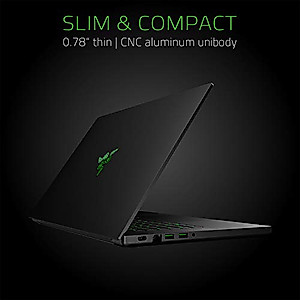 Razer Blade 15 Gaming Laptop 2019: Intel Core i7-9750H 6 Core, NVIDIA GeForce RTX 2060, 15.6" FHD 1080p 144Hz, 16GB RAM, 512GB SSD, CNC Aluminum, Chroma RGB Lighting, Thunderbolt 3