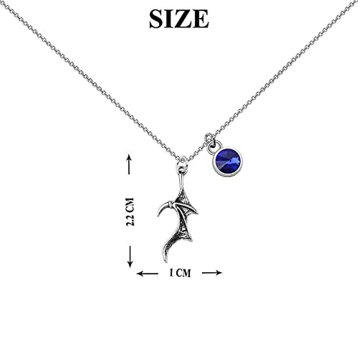 OKEYCH Azriel Rhysand Cassian Fan Gift Necklace Bat B-oys Fan Jewelry Bookish Reader Gift