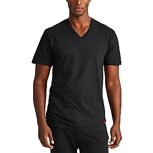 POLO RALPH LAUREN Men's Classic Fit Cotton V-Neck Tee, Andover Heather/Polo Black, Madison Heather/Polo Black, Polo Black/Red, Large
