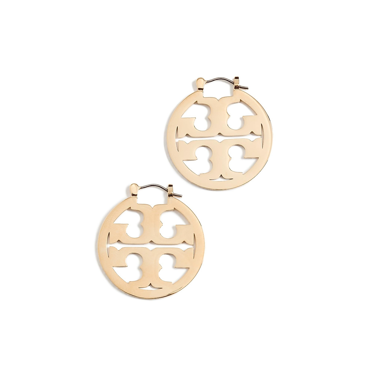 Tory Burch Women's Small Miller Hoop Earrings, Tory Gold, One Size