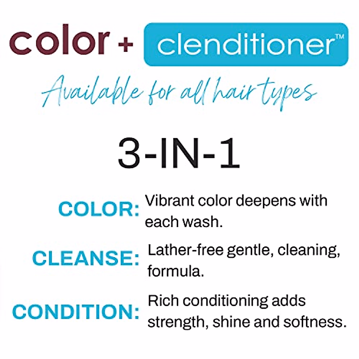 Keracolor Clenditioner MERLOT Hair Dye - Semi Permanent Hair Color Depositing Conditioner, Cruelty-free, 12 Fl. Oz.