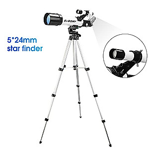 SVBONY Telescope for Kids, 60mm Portable Refractor Telescope, Multi-Coated Optics Ideal Telescope for Beginners