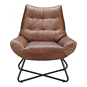 Moe's Home Collection PK-1063-14 Foster Desk Chair, Soft Brown