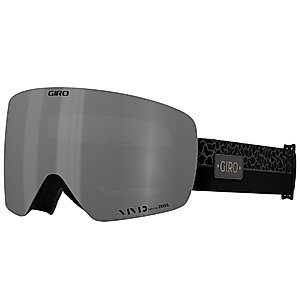 Giro Contour RS Ski Goggles - Snowboard Goggles for Men & Women - Black Craze Strap with Vivid Onyx/Vivid Infrared Lenses
