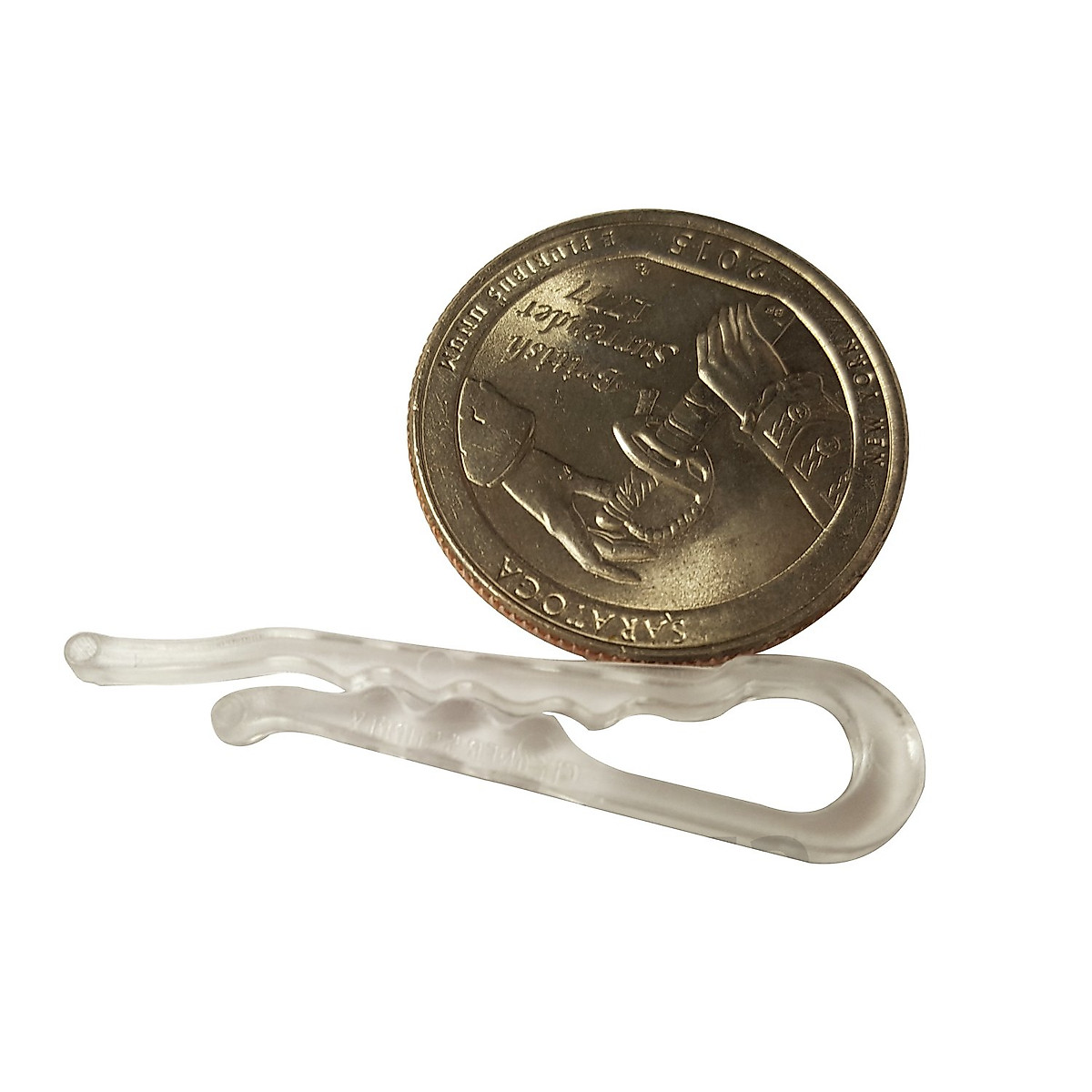 NiftyPlaza U Shape Clear Durable Plastic Alligator Clips Shirts Folding Ties Socks Pants Hold Garments in Place (500 Alligator Clips)