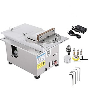 BACHIN Upgrade Version Table Saw Mini Precision Saws DIY Wood Working Lathe Polisher Drilling Machine for Handmade Wooden Model Crafts, Printed Circuit Board Cutting