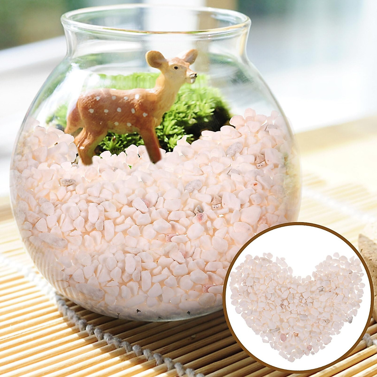 POPETPOP 1 Bag of River Rock Stones Natural Pebbles Gravel Outdoor Decorative Stones Garden Landscaping Stones Gravel Filler for Plant Aquariums Landscaping Vase Fillers