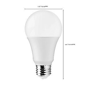 Satco S11437 12-Watt A19 LED Light Bulbs, 75-Watt Replacement, 3000K Warm White, 1100 Lumens, 10 Pack