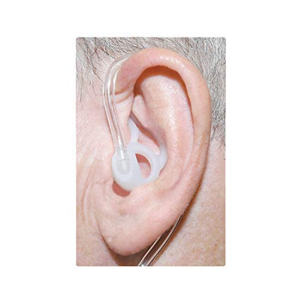 Ear Phone Connection EP-FUA-C3 Ambidextrous Skeleton Ear Tip, 3 pcs (Small, Medium and Large), Clear
